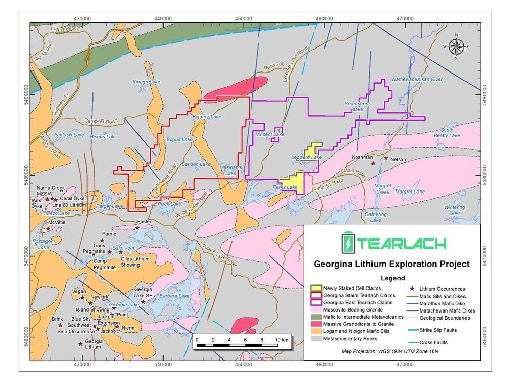 Tearlach Discovers Pegmatites on Georgina Properties | Financial Post