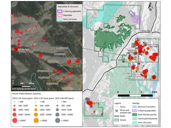 Fifteen Lithium-Bearing Pegmatites Identified as United Lithium ...