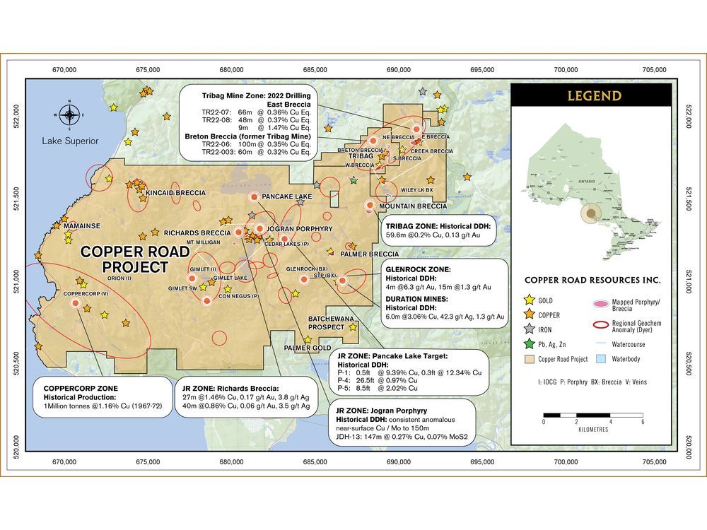 Copper Road Resources Intersects Broad Zones of Visible Copper ...