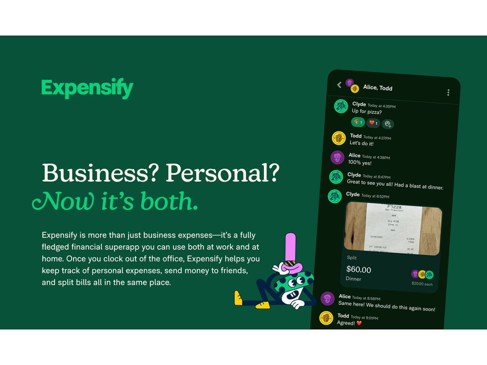 Expensify Unveils Personal Payments and Bill Splitting for Everyone ...