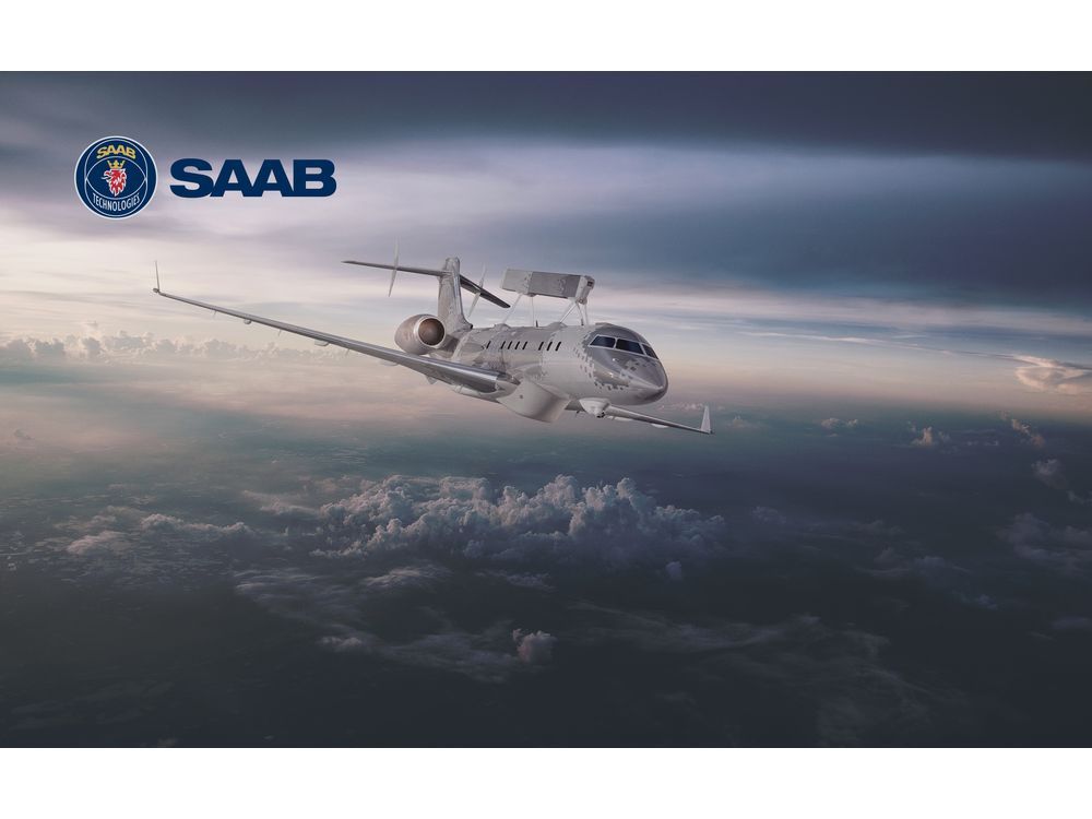 Bombardier Defense Delivers Seventh Global Aircraft for Saab's ...
