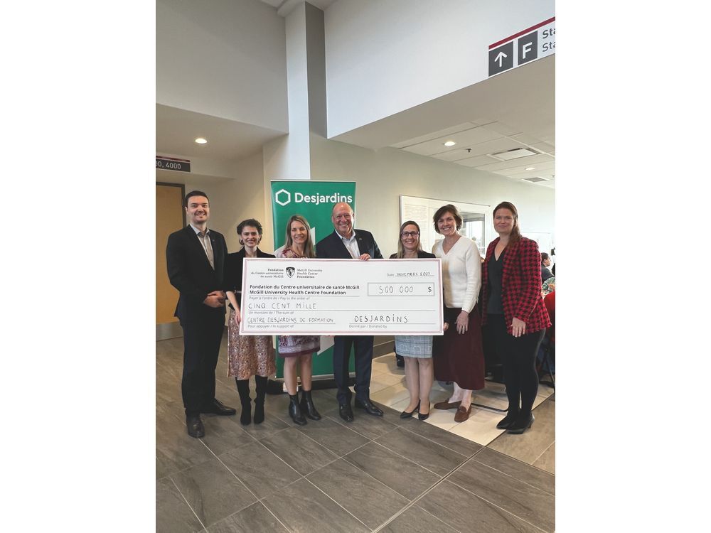 Desjardins Group donates $500K to the MUHC Foundation to support career ...