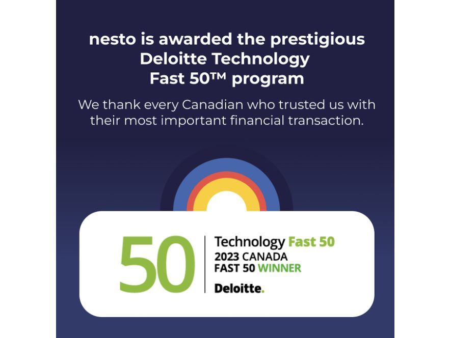 nesto announced as one of Deloitte's Technology Fast 50™ program ...