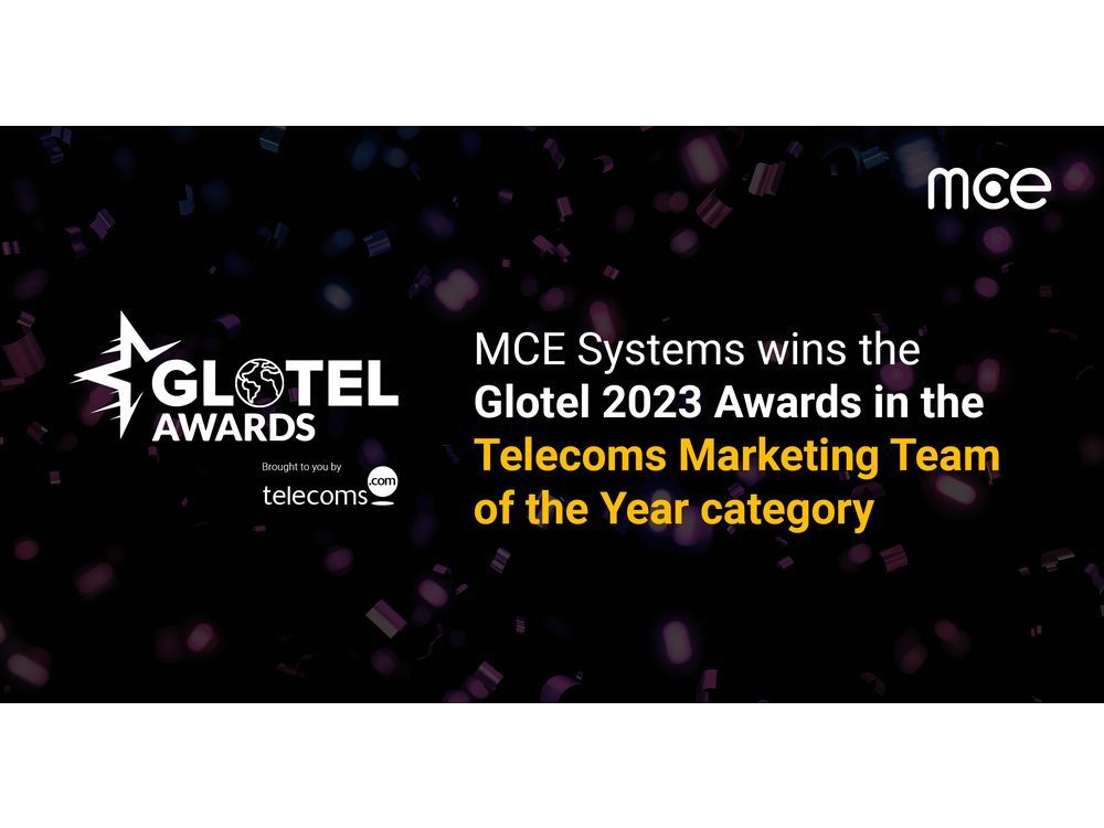 MCE Systems Wins the "Telecoms Marketing Team of the Year" Award at ...