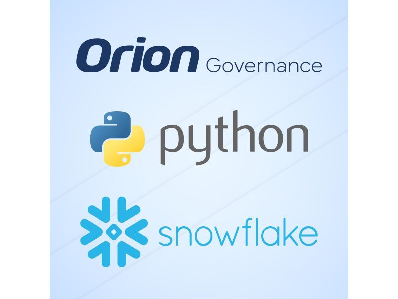 Orion Governance Announces the Extension of Python Support to Snowflake ...