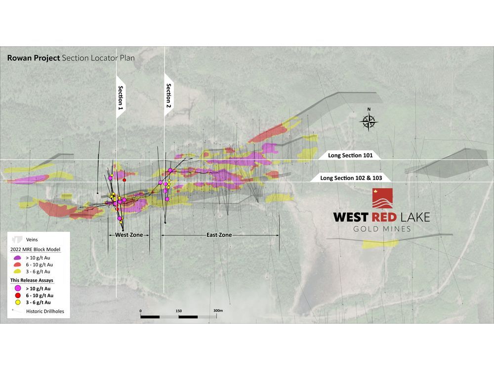 West Red Lake Gold Reports Final 2023 Drill Results from Rowan and ...