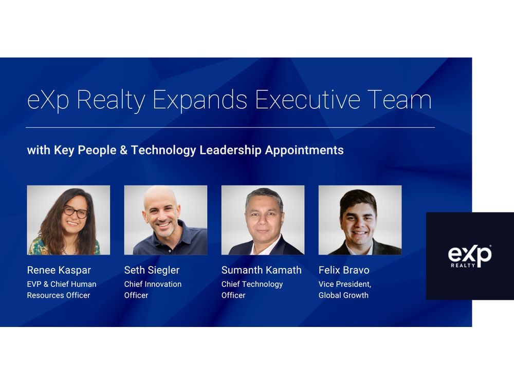 eXp Realty Expands Executive Team With Key Human Resources and ...