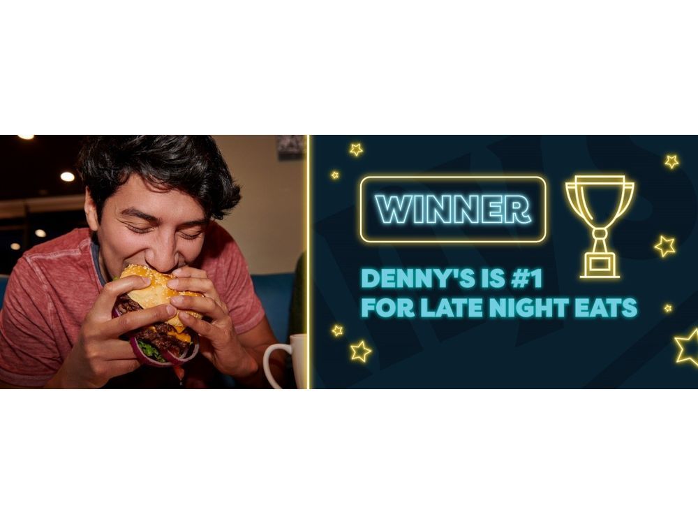 Denny's Canada showcases its star power with 2024 Award win for Best 'Late Night Eats' in ...