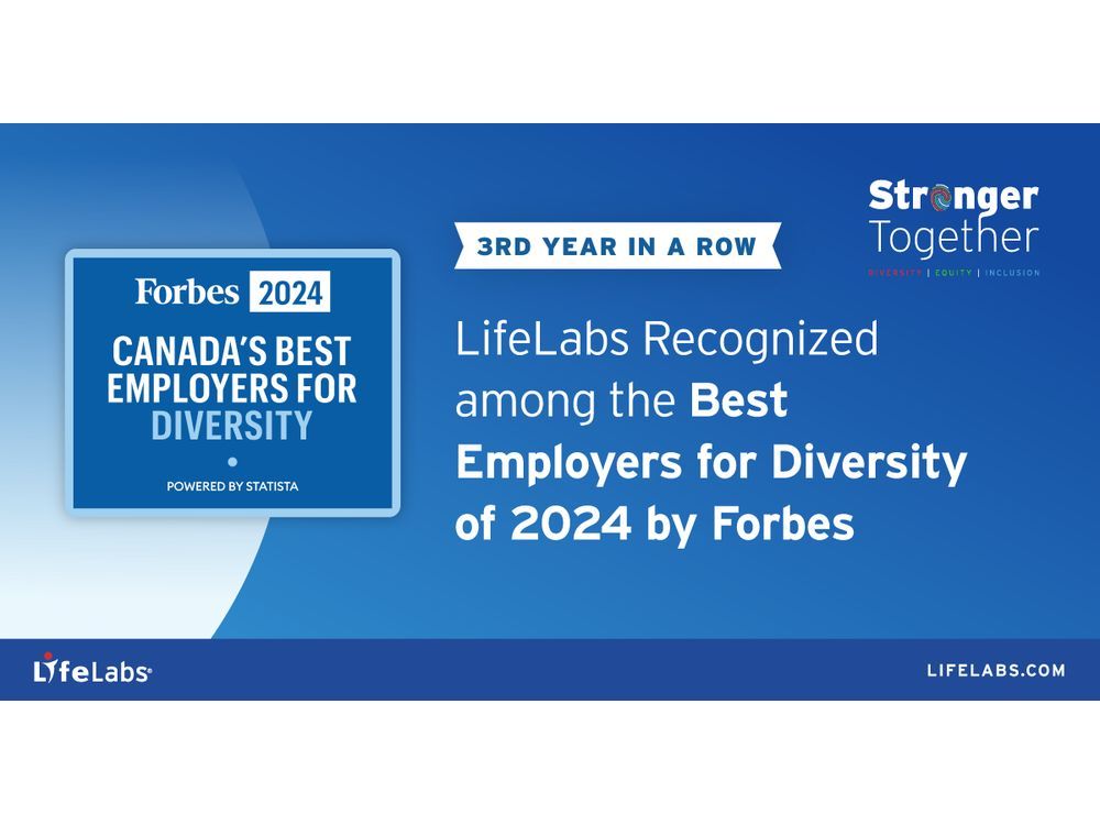 Third Year in a Row, LifeLabs Named by Forbes as one of Canada's Best Employers for Diversity ...