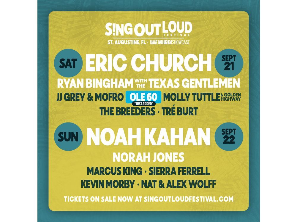 Sing Out Loud Festival Returns to Florida's Historic Coast September 13 ...