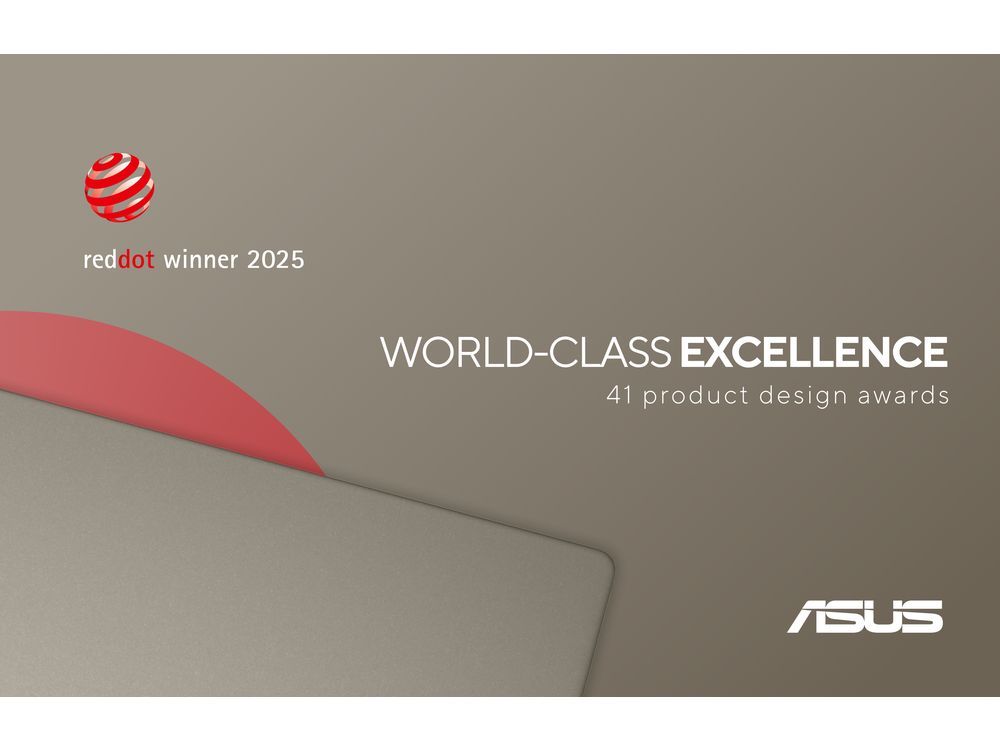ASUS Wins 41 Prestigious Red Dot Design Awards for Product Design 2025 ...