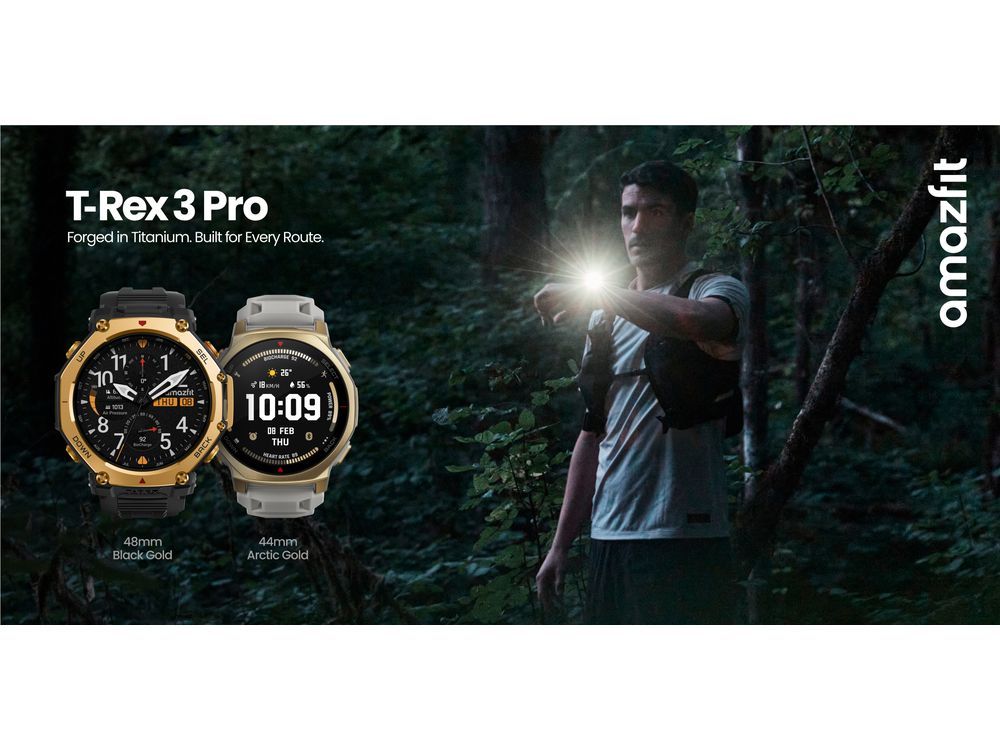 Amazfit T-Rex 3 Pro Smartwatch Launches Featuring a Rugged Titanium Design and Integrated ...