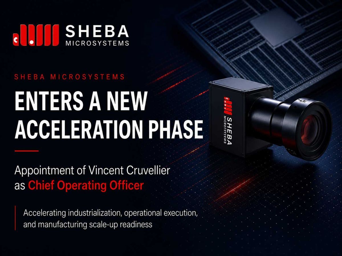 Sheba Microsystems appoints Vincent Cruvellier as COO to drive growth ...