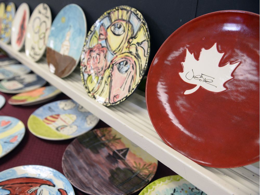 Charity auction includes plates signed by Justin Trudeau and Bret Hart ...