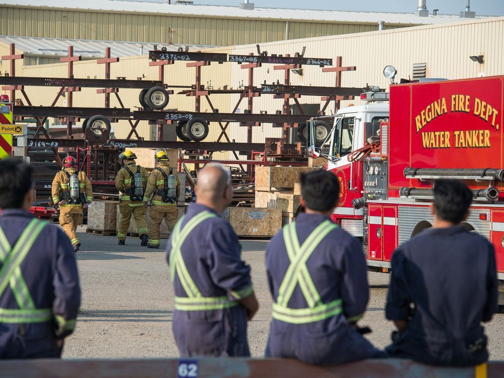 Regina fire crews respond to industrial fire north of the city | Regina ...