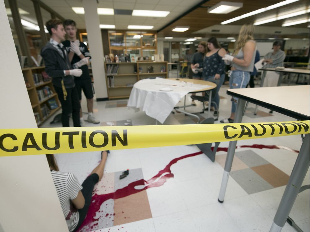 Columbine High School Library Crime Scene Photos