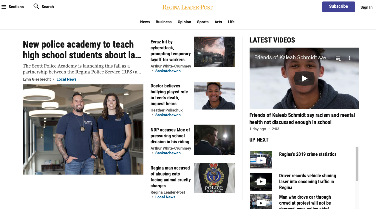 New Leader-Post Website Launched | Regina Leader Post