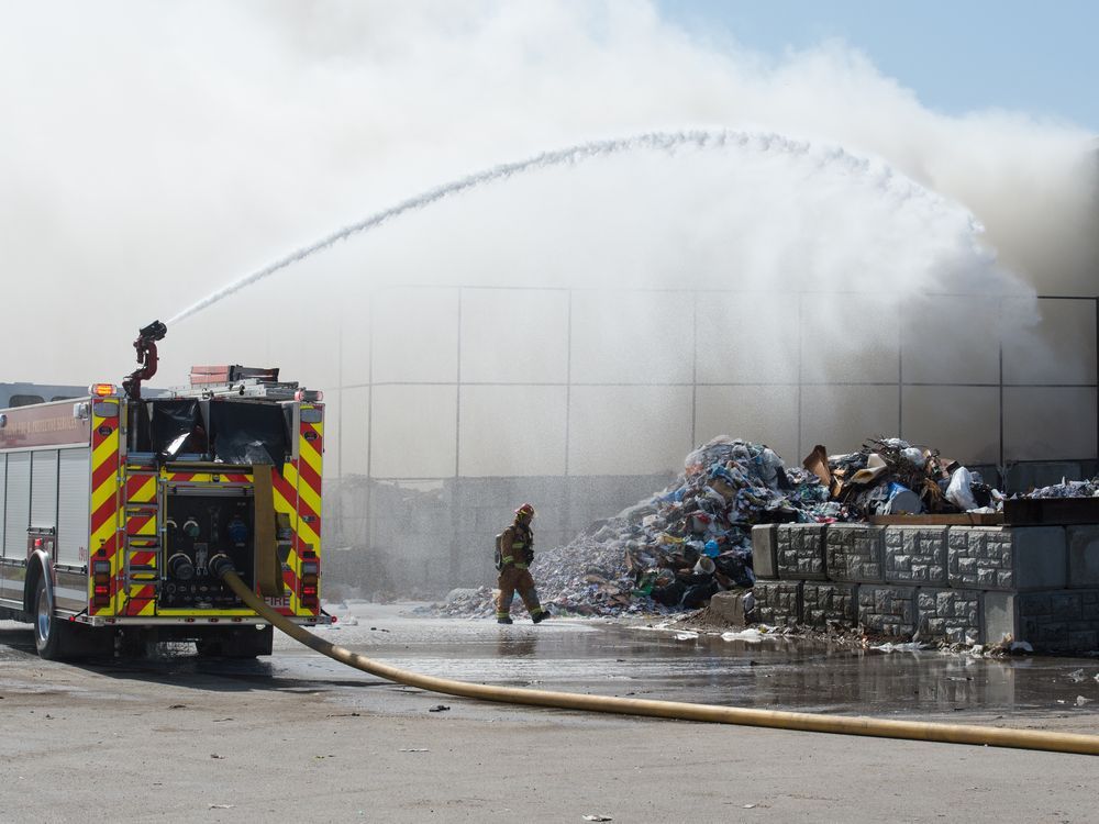 Firefighters keep flames from entering Regina recycling centre | Regina ...