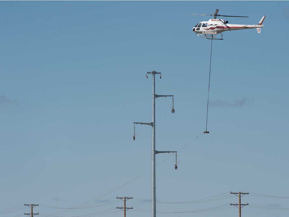 SaskPower brings in helicopter and explosives for Regina power line ...