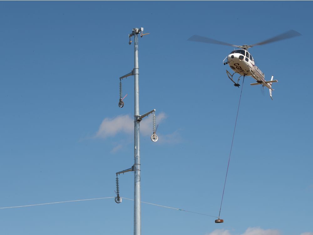 SaskPower brings in helicopter and explosives for Regina power line ...