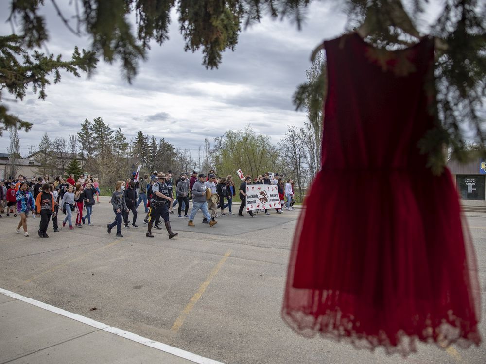 Art exhibit opens, Red Dress Day commemorated at Saskatchewan ...