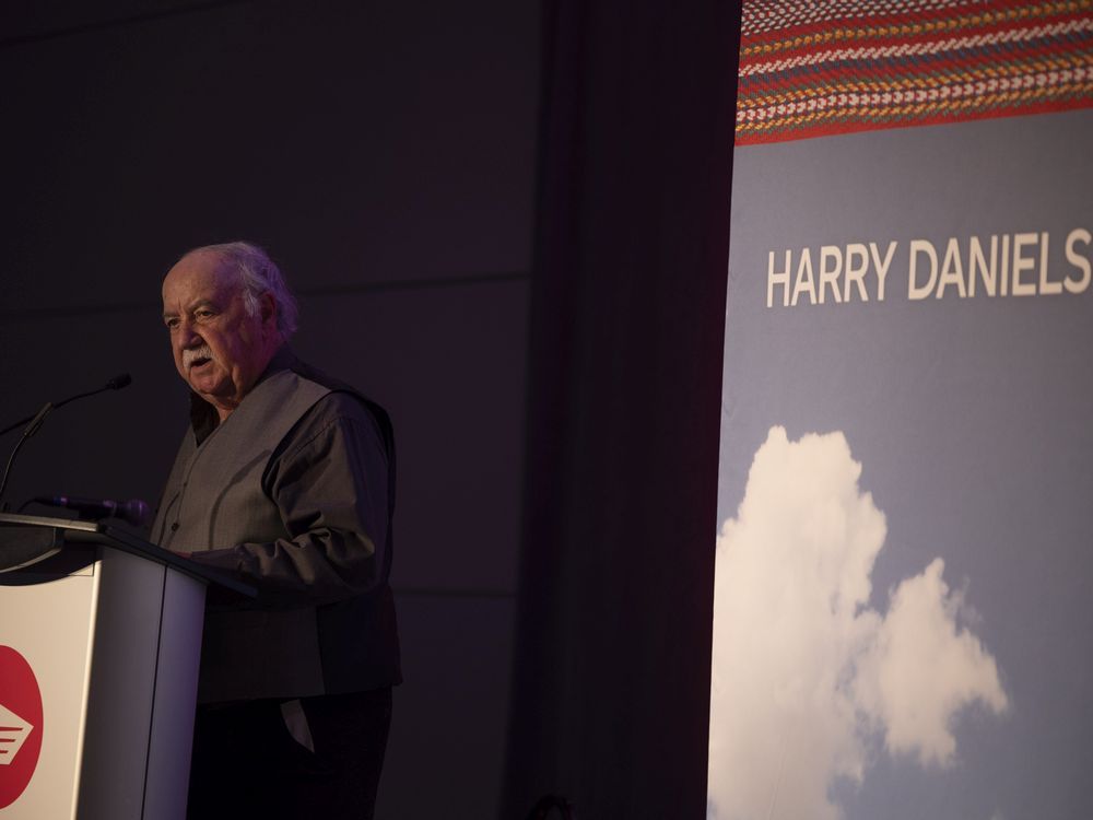 Métis leader Harry Daniels commemorative Canada Post stamp unveiled ...