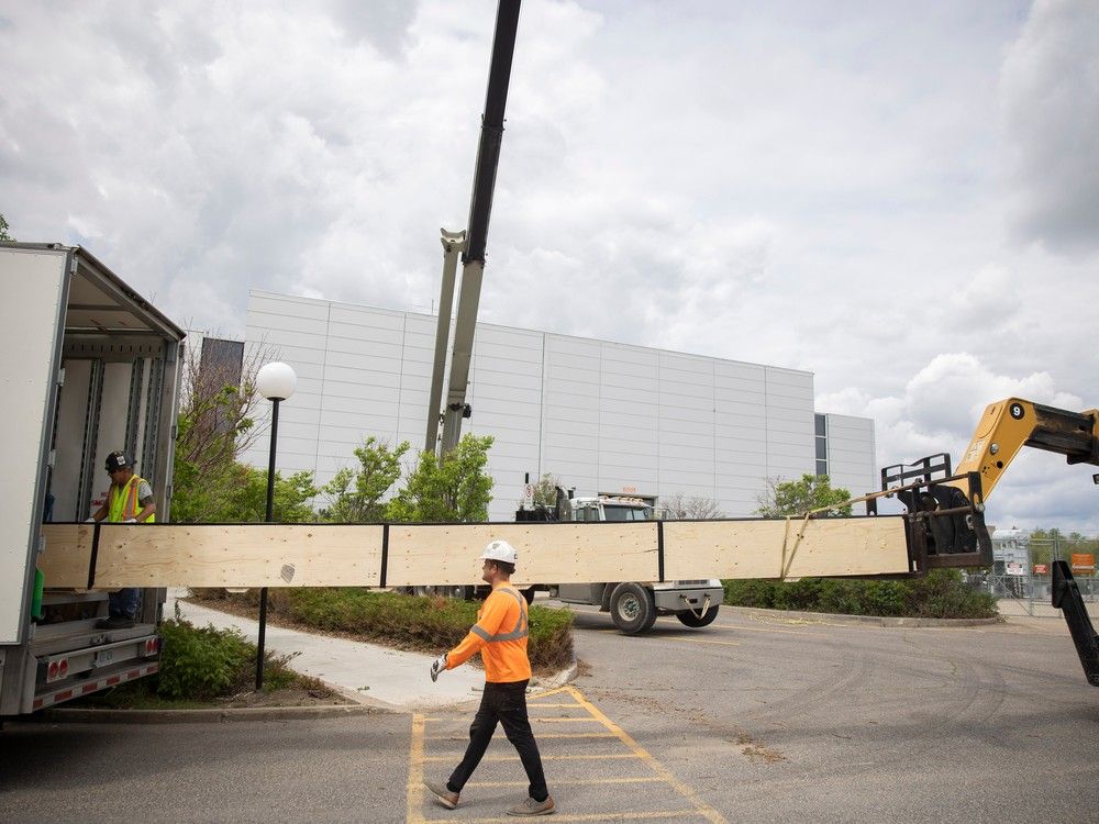 New screen installation underway at Regina IMAX | Regina Leader Post