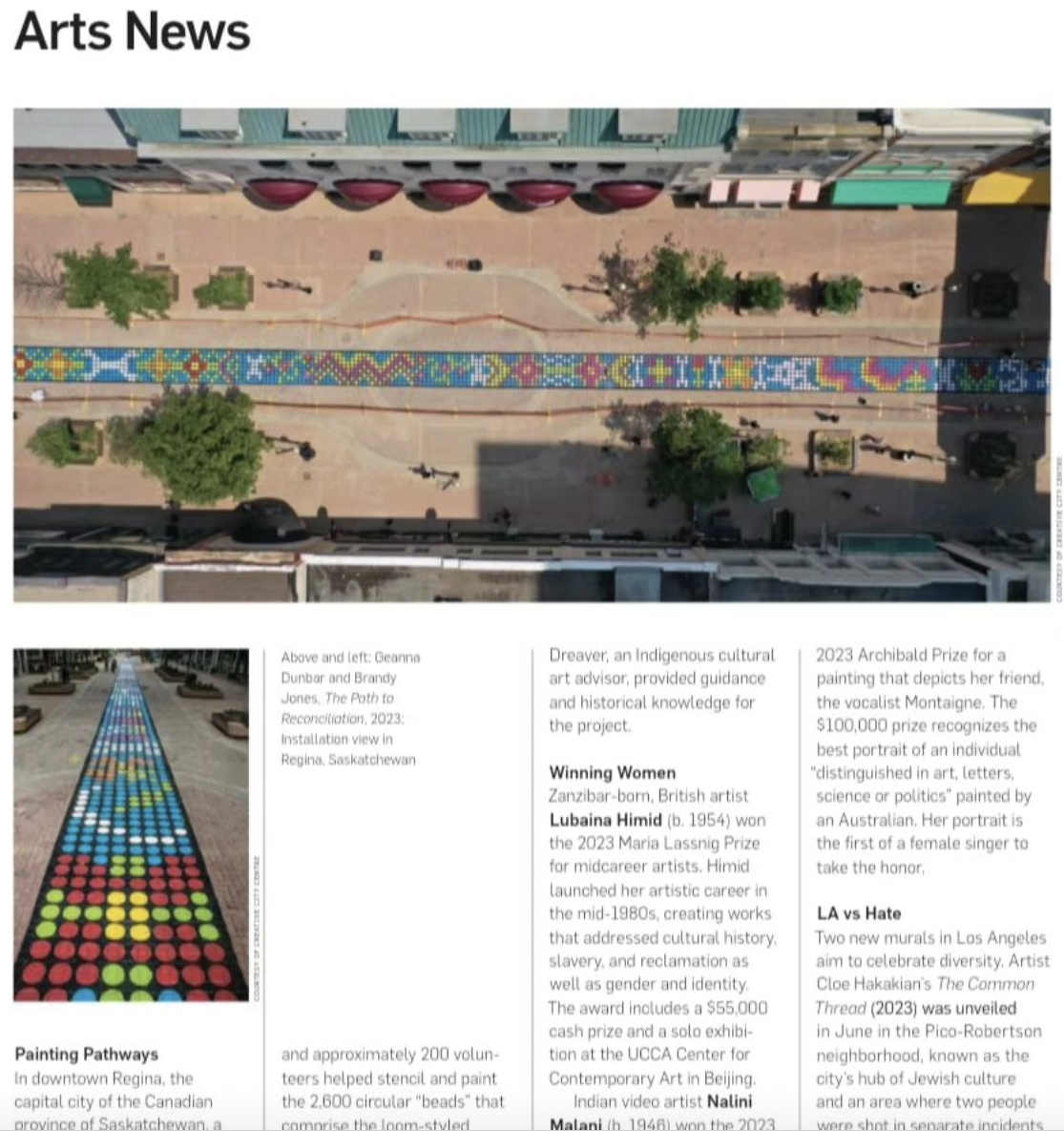 Local Indigenous mural featured in two international arts magazines ...