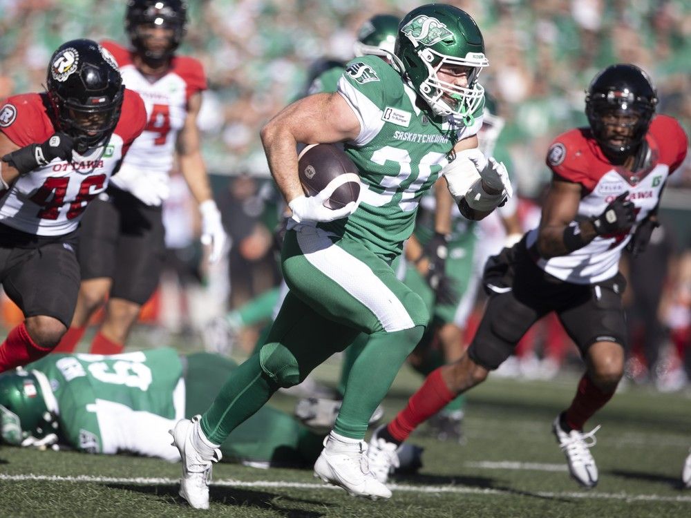 Roughriders move into second place with 29-16 win over Redblacks ...