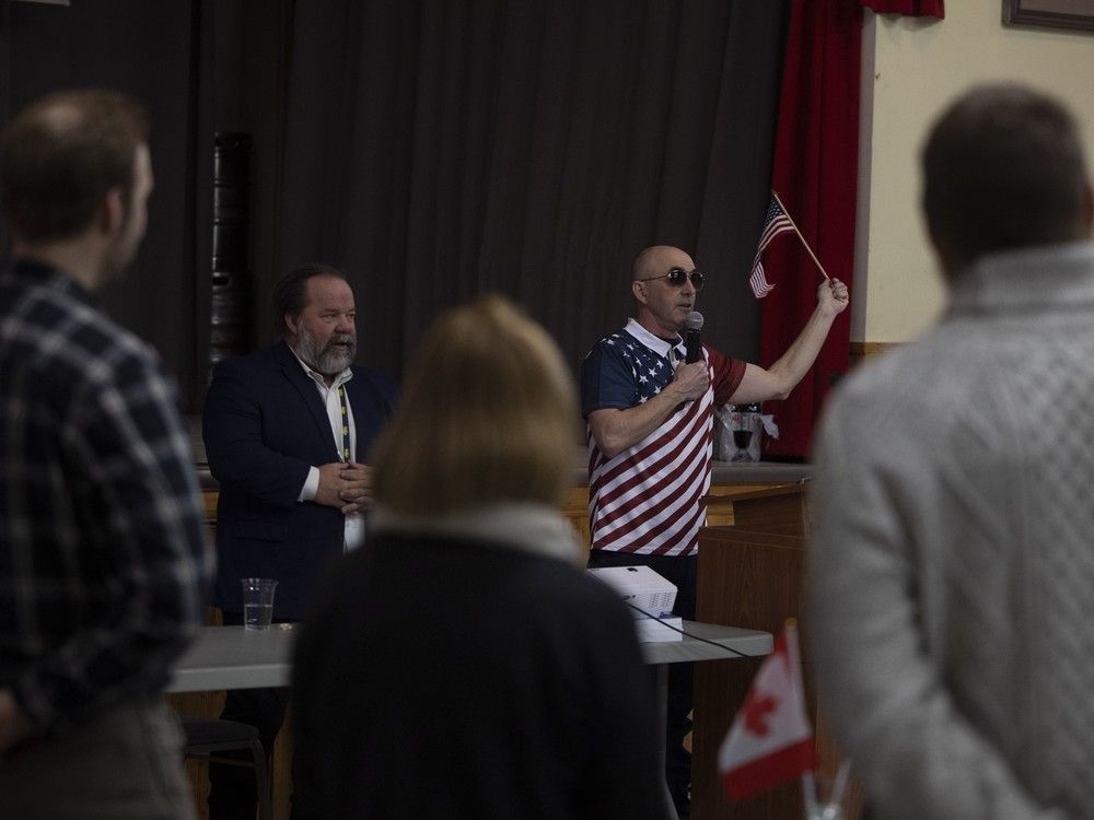 Protesters converge against the Buffalo Party’s 51st state discussion ...