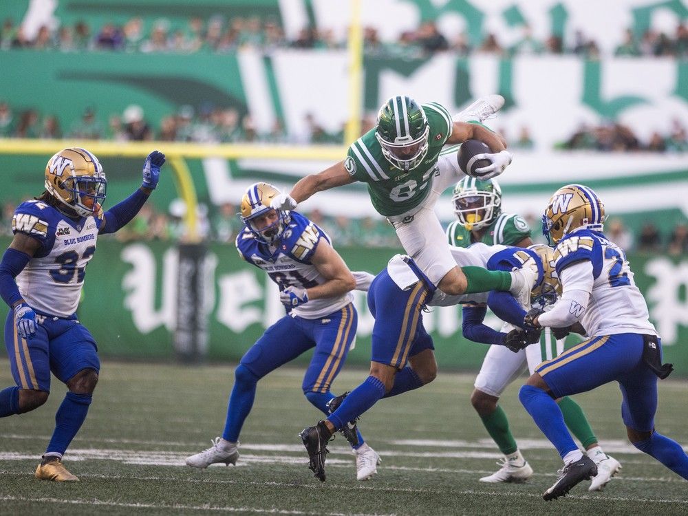 Roughriders beat Blue Bombers 34-30 in Labour Day Classic | Regina Leader Post