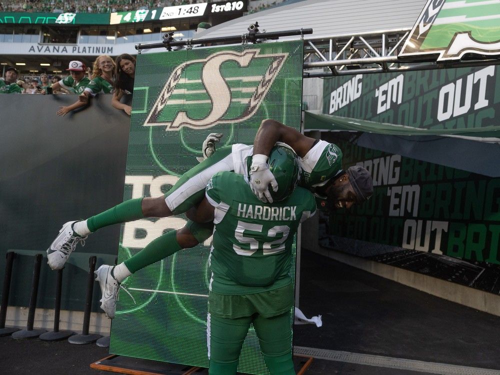 Roughriders' Hardrick, Mace win West division awards | Regina Leader Post