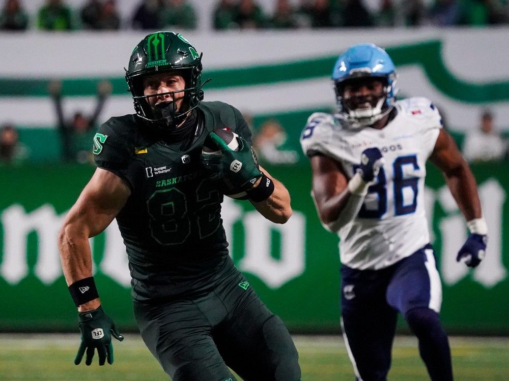 Roughriders clinch West Division with win over Argonauts | Regina ...