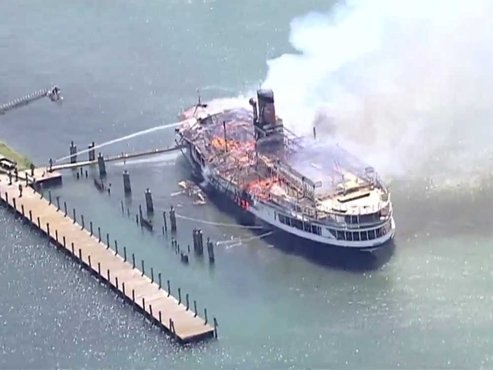 Historic Boblo Island ferry destroyed by fire | London Free Press