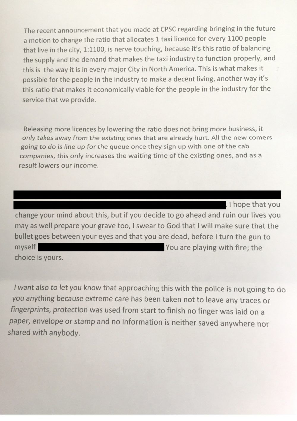 City councillor Virginia Ridley opens up about death threat amid taxi ...