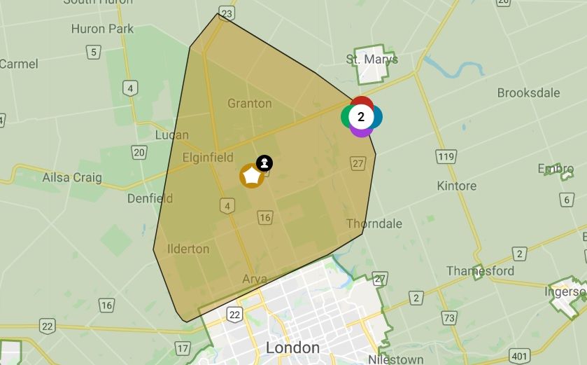 Thousands without power north of London, Hydro One says | London Free Press
