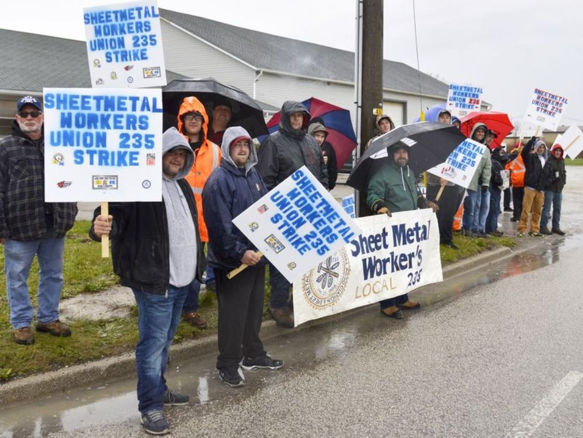Sheet metal workers across London region join provincewide strike ...
