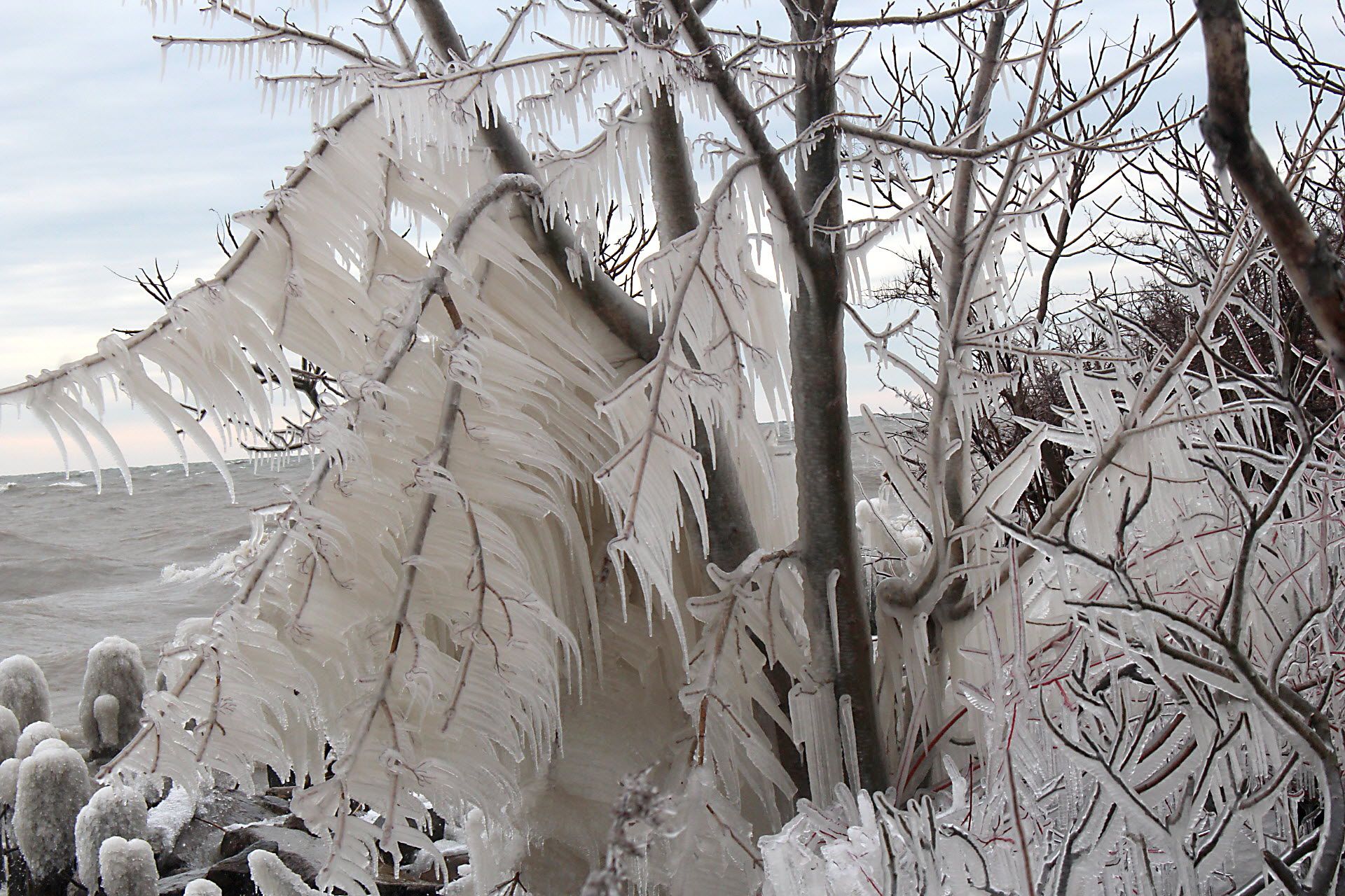 GALLERY: Photos show icy beauty, power of wind-whipped Lake Erie ...