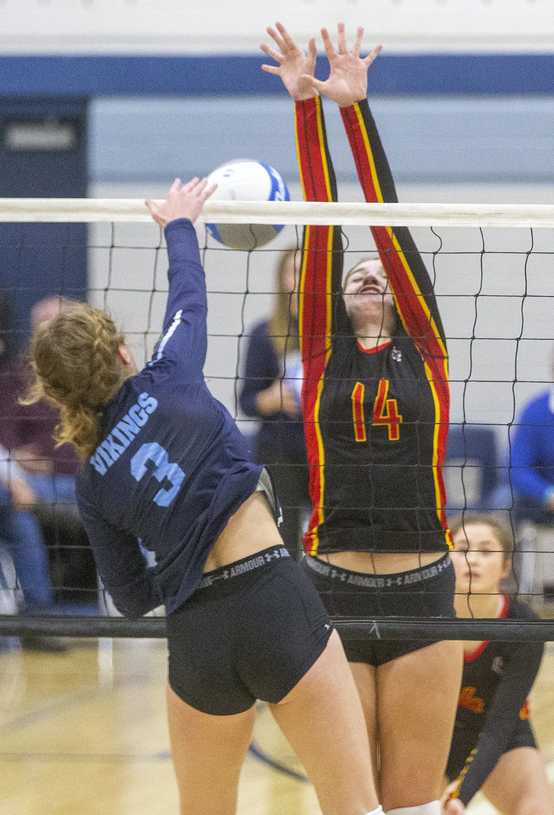 Short-handed Saunders Sabres defend WOSSAA high school volleyball crown ...