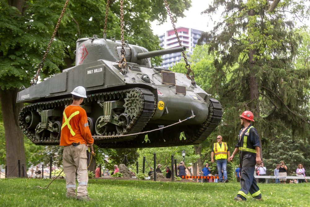 Holy Roller tank has left downtown London (temporarily). What's next ...