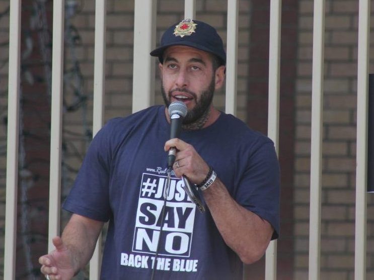 City councillor addresses anti-restrictions protest in Victoria Park ...