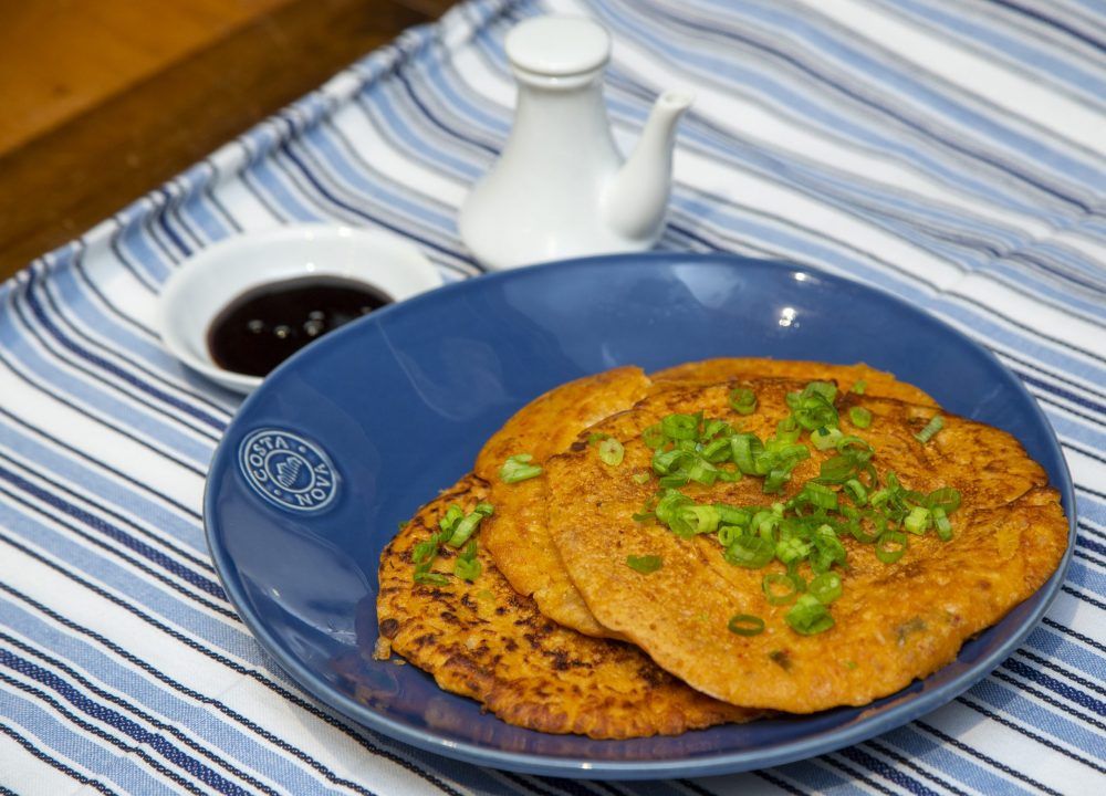 Fare With A Flair: Korean kimchi pancakes tasty side, snack | London ...