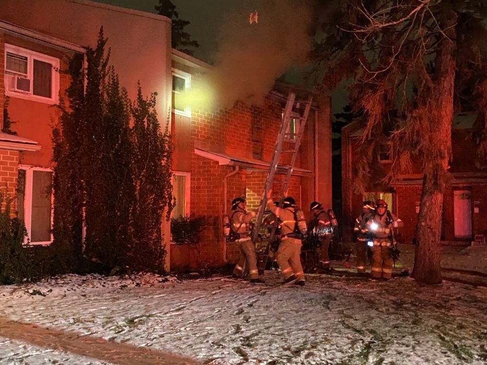 Mom, three young kids escape $100K townhouse fire without injury ...