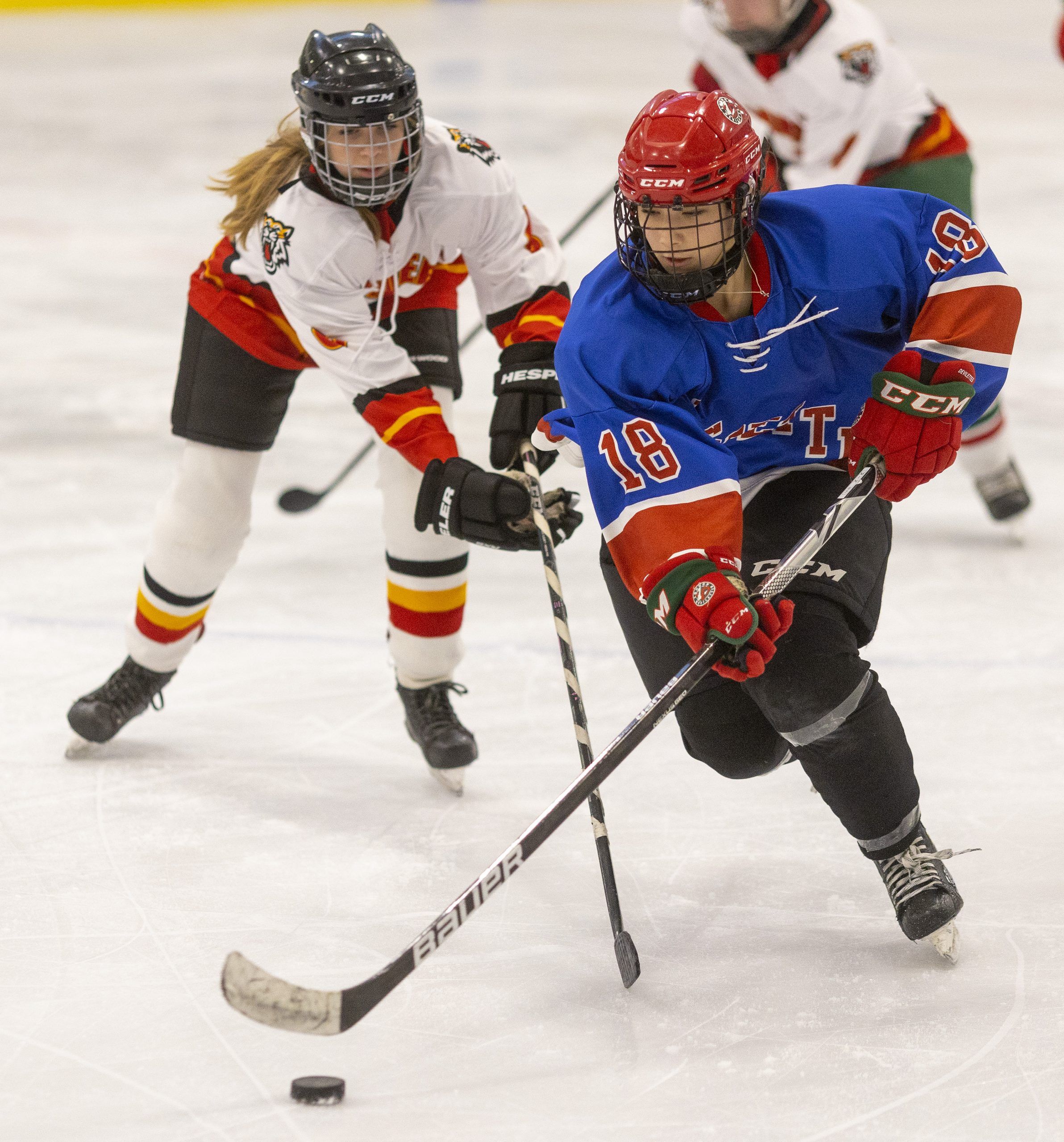 PHOTOS: Saunders vs. St. Andre Bessette in girls high school hockey ...