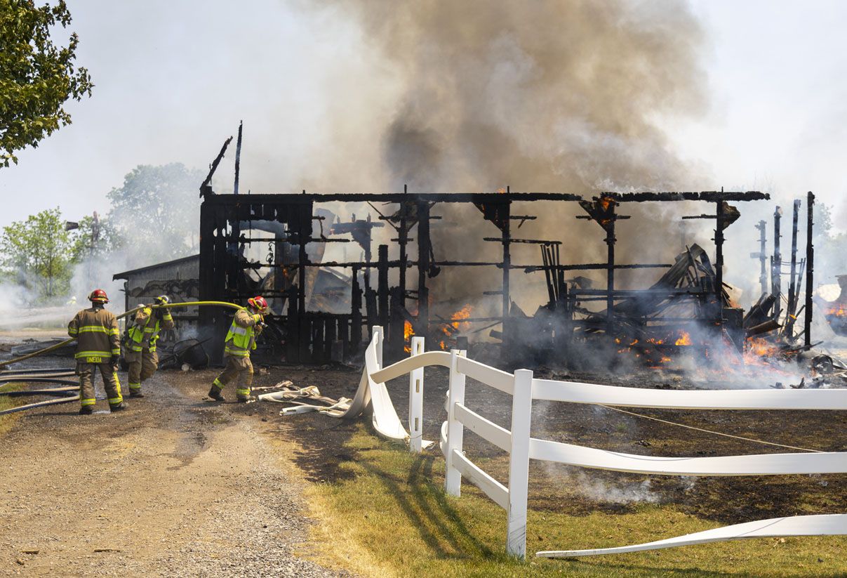 Fire southwest of London | London Free Press