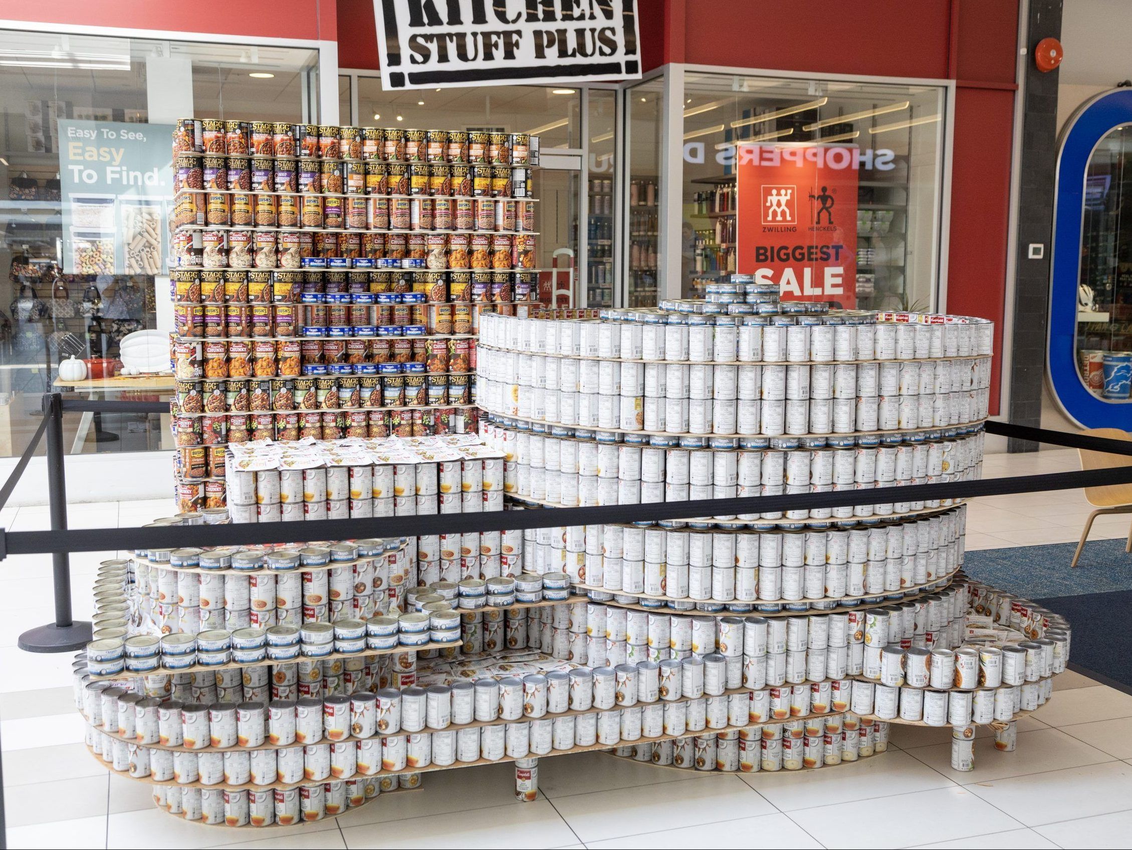 PHOTOS: Donated food and the stunning 'can-struction' of global ...