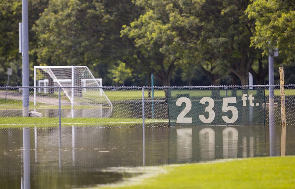 Storm floods Gibbons Park, North London Athletic Fields | London Free Press