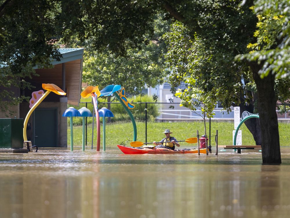 Storm floods Gibbons Park, North London Athletic Fields | London Free Press