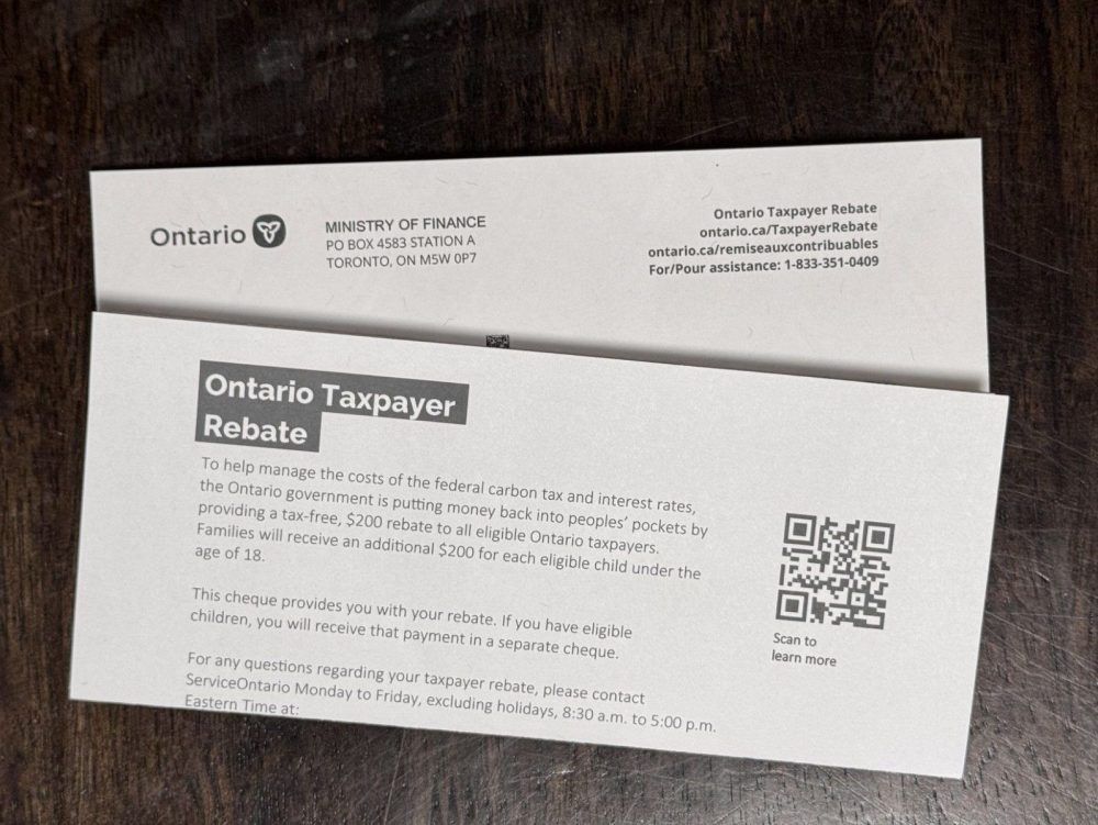 Five things to know about that $200 Ontario cheque in your mailbox ...