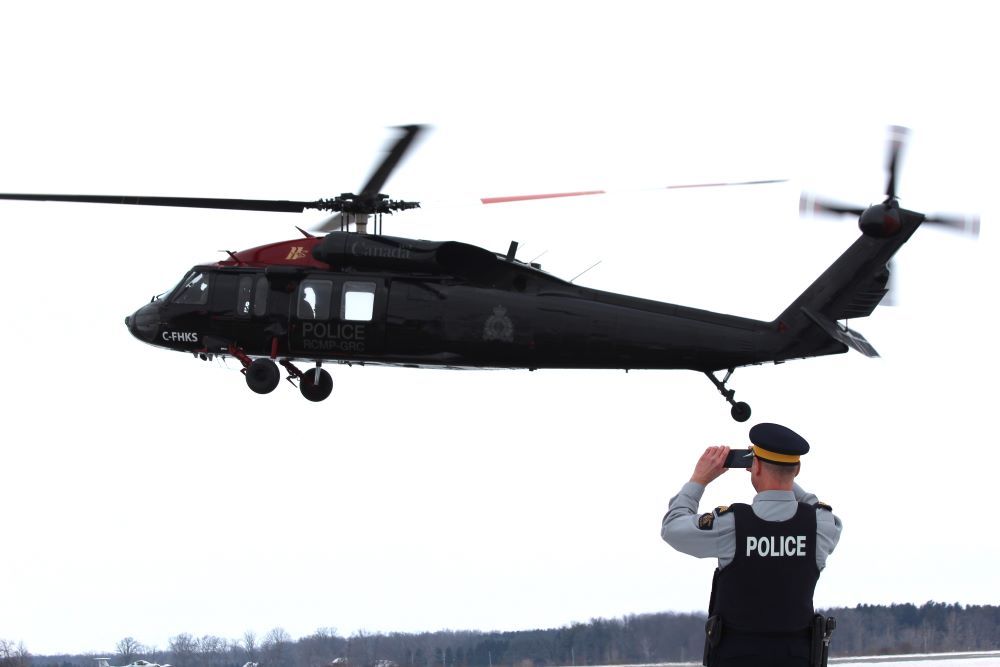 PHOTOS: Black Hawk helicopter lands in London | London Free Press